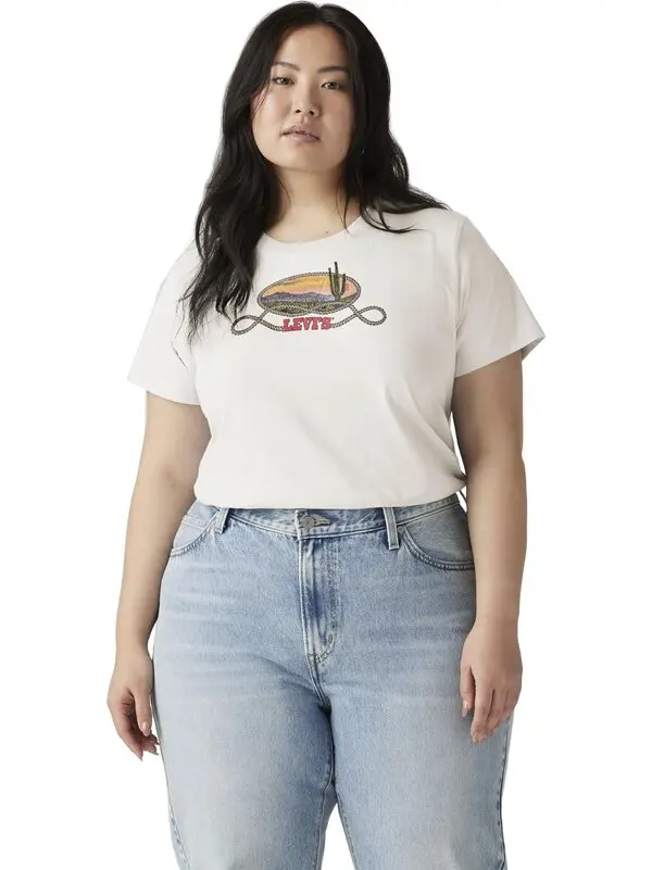 LEVI'S Perfect Logo T-shirt - Cactus Scene