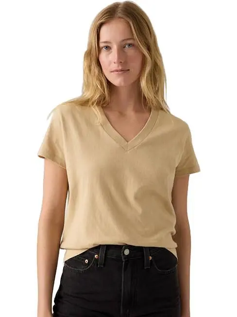 LEVI'S Boxy V-neck T-shirt - Safari