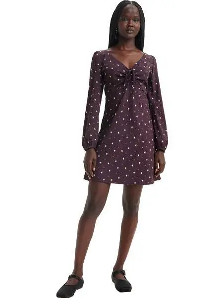 LEVI'S Delray Long-sleeve Mini Dress - Smaller Nina Floral