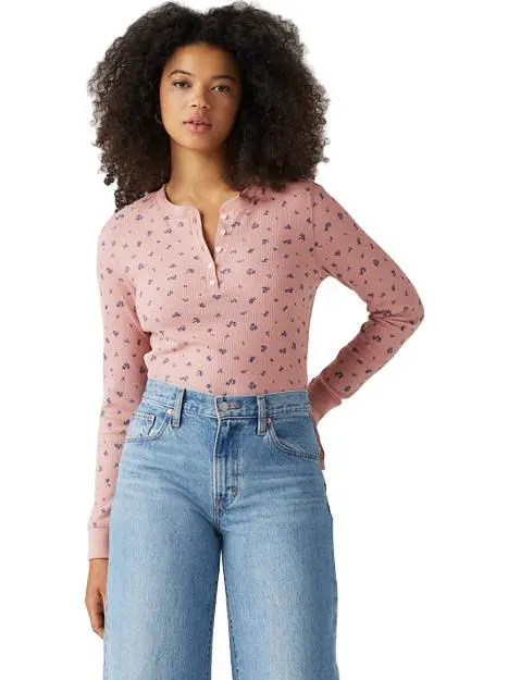 LEVI'S Jakob Henley - Nina Floral Rose Taupe