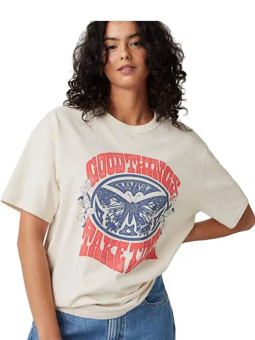 LEVI'S Graphic Tabor Relaxed T-shirt - Egret