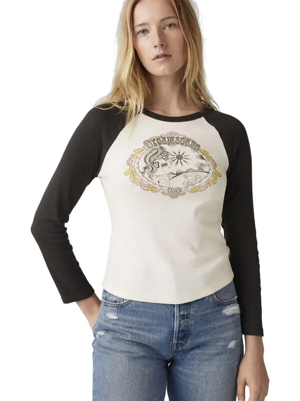 LEVI'S Graphic Baseball T-shirt - Pirate Black