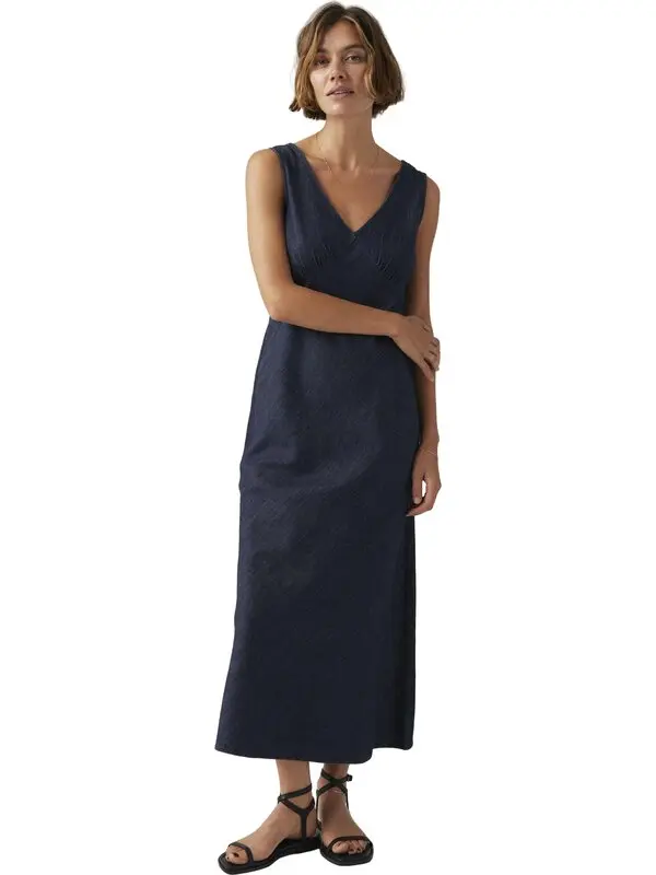 LEVI'S Atalia Linen + Denim Slip Dress - Today's News