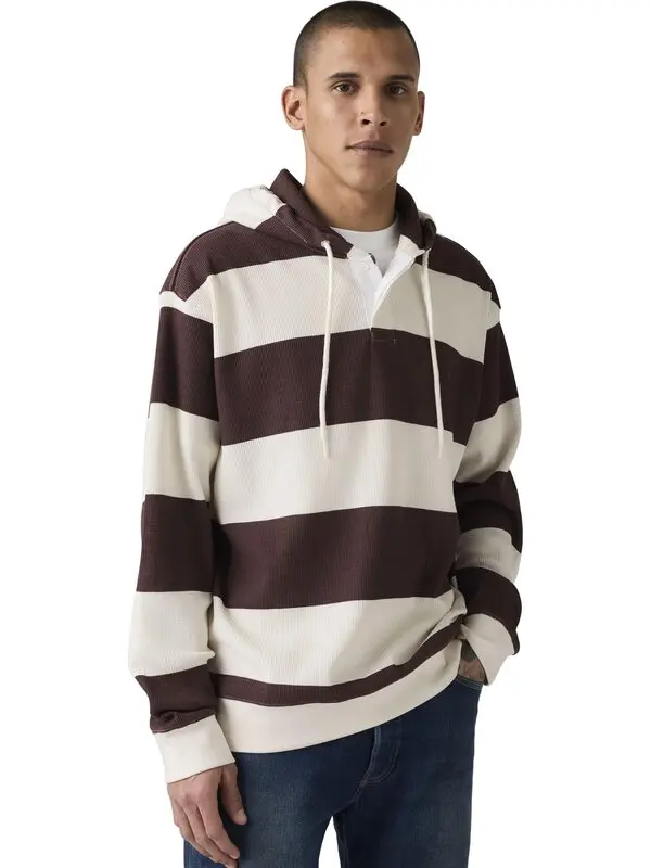 LEVI'S Thermal Rugby Hoodie Sweatshirt - Varsity Andorra