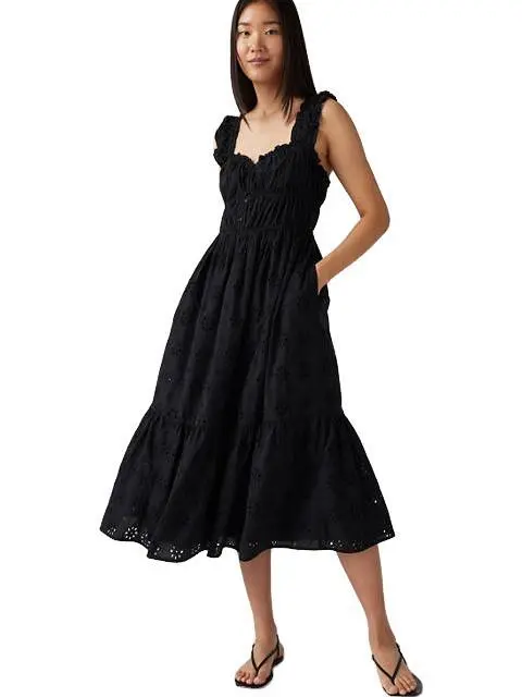 LEVI'S Amaya Tiered Maxi Dress - Anthracite Night