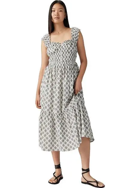 LEVI'S Amaya Tiered Maxi Dress - Lottie Floral Egret
