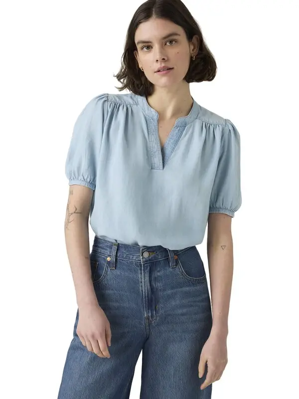 LEVI'S Amelie Poplin Blouse - Anthracite Night