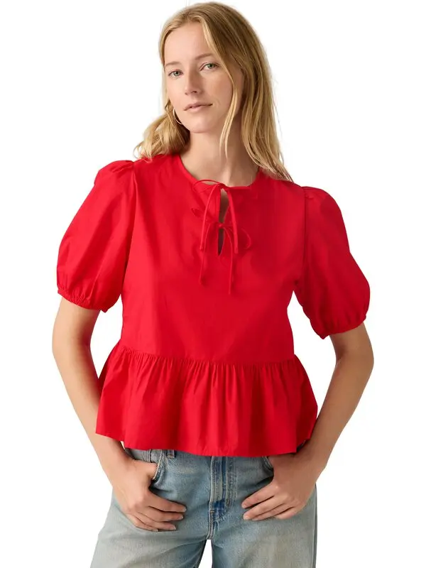 LEVI'S Thalia Short-sleeve Top - True Red