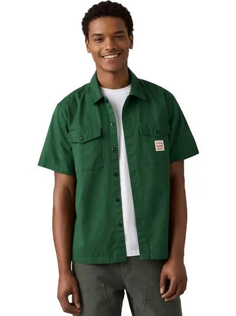 LEVI'S Short-sleeve Worker Shirt - Dark Green