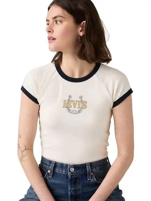 LEVI'S Graphic Riley Raglan Tee - Sugar Swizzle
