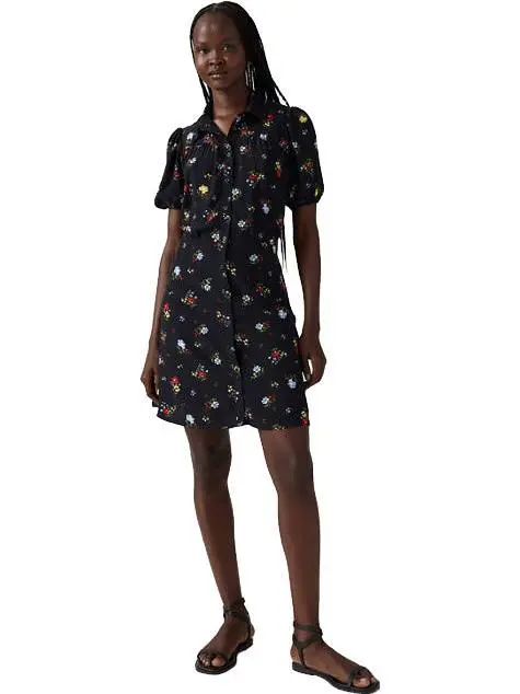 LEVI'S Lea Mini Shirt Dress - Anthracite Floral