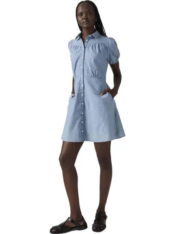 LEVI'S Lea Mini Shirt Dress - My World Is Blue