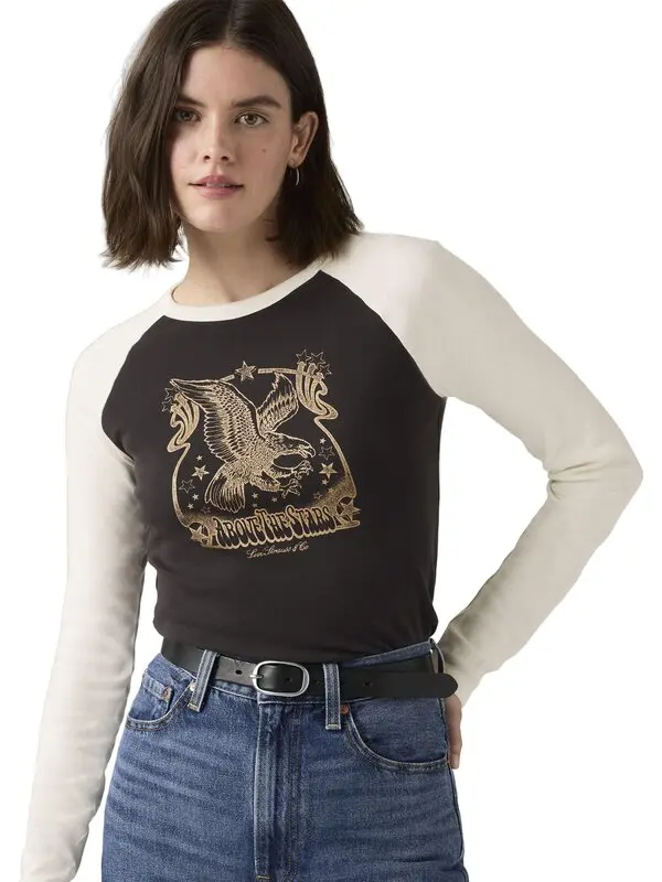 LEVI'S Graphic Essential Raglan Long-sleeve T-shirt - Above The Stars