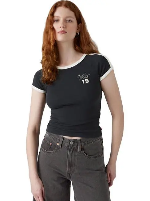 LEVI'S Graphic Riley Raglan Tee - Anthracite