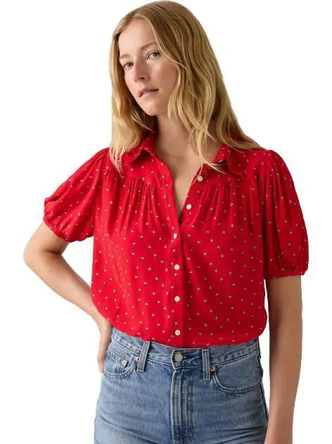 LEVI'S Lea Short-sleeve Blouse - Cara Ditsy Floral