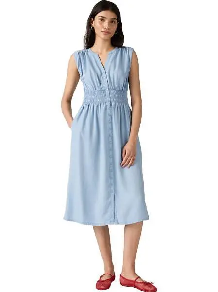 LEVI'S Bettina Midi Shirt Dress - Cloud