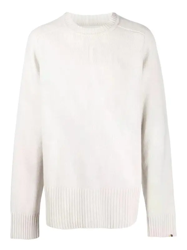 Extreme Cashmere Ribbed-trim Cashmere Jumper - Neutrals