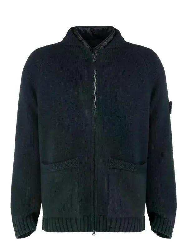 Stone Island Zip Pockets Sweater - Blue