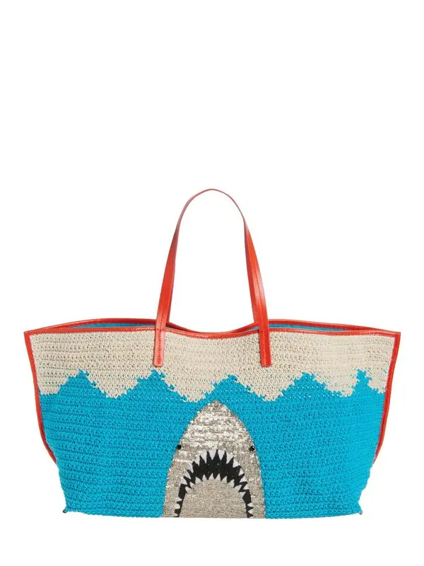 Staud Large Christos Crochet Tote - Great White