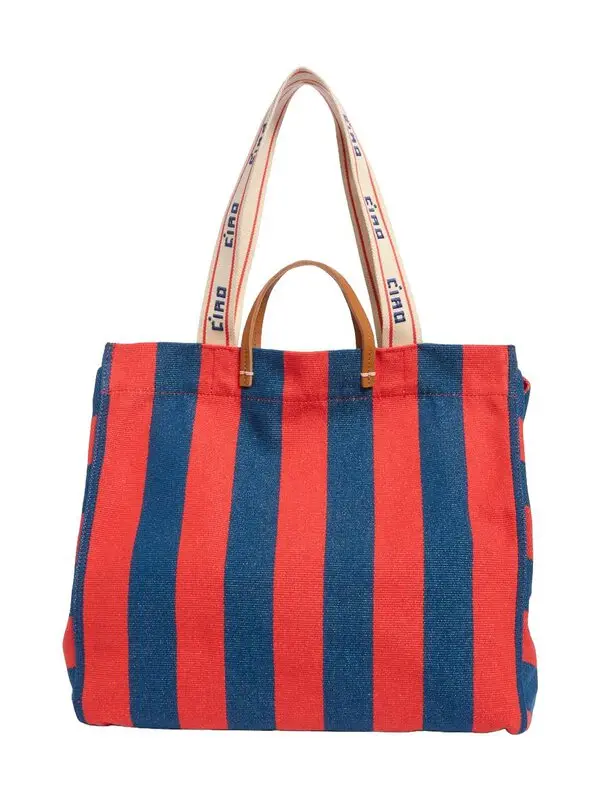 Clare V. La Côte Tote - Poppy/french Blue