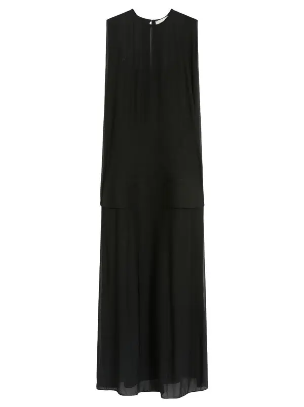 Max Mara Long Viscose Jersey Dress - Black