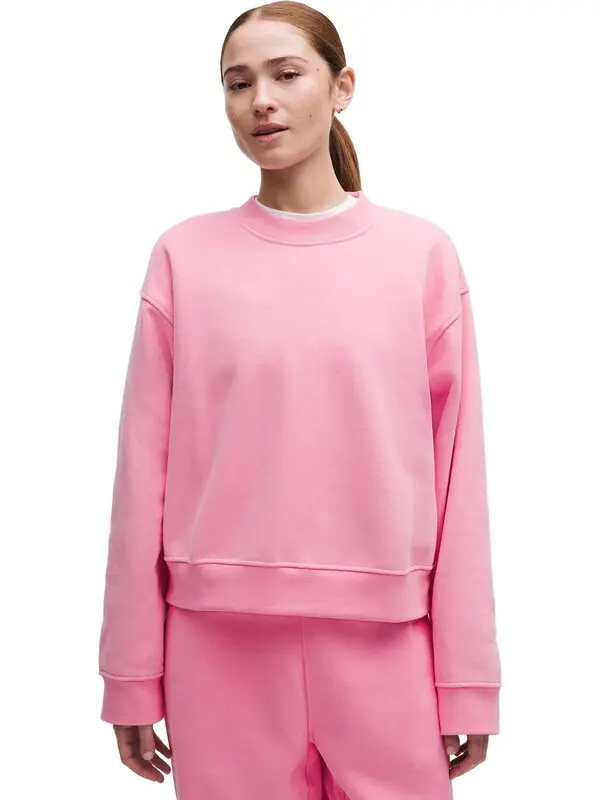 Lululemon Steady State Superloft Crewneck - Candy Cloud