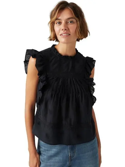 LEVI'S Edith Floral Blouse - Anthracite Night