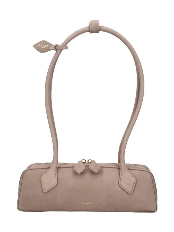 Alaïa Le Teckel" Small Shoulder Bag - Beige