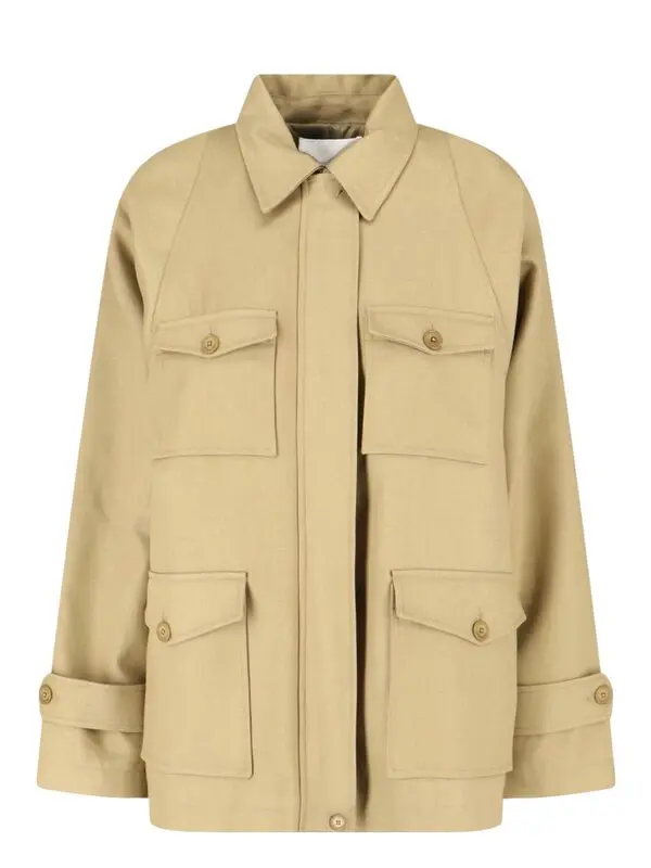 THE FRANKIE SHOP Keia Lyocell Blend Jacket - Green