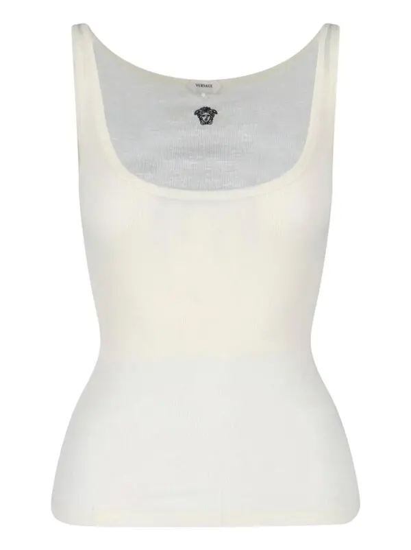 Versace Medusa Tank Top - Cream