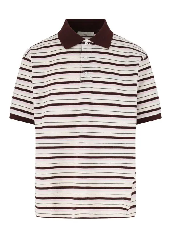 DUNST Striped Polo - Multi