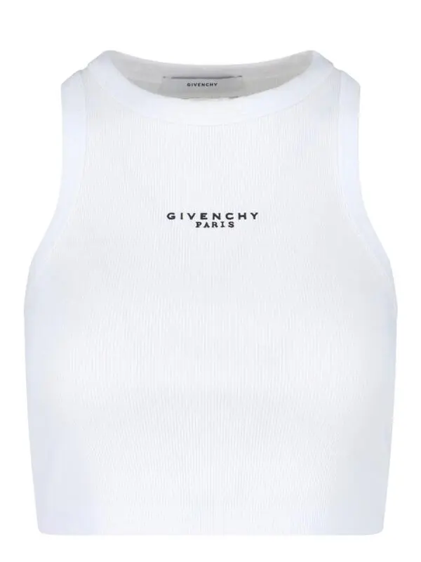 Givenchy Logo Tank Top - White