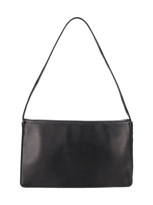 THE ROW Small Leather Shoulder Bag - Black