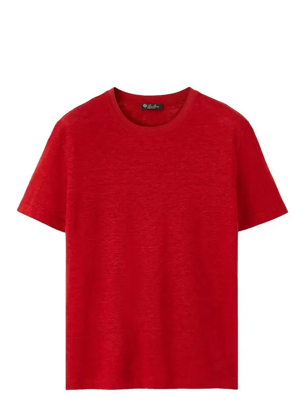 Loro Piana Gargano Linen T-shirt - Red
