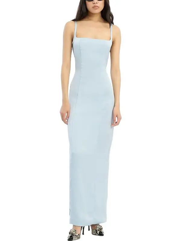ROTATE BY BIRGER CHRISTENSEN Satin Strap Maxi Dress - Plein Air