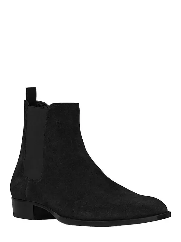 Saint Laurent Wyatt Chelsea Boots - Black