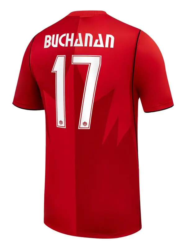 Nike Tajon Buchanan Canada Soccer 2026 Stadium Home Dri-fit Soccer Jersey - Red