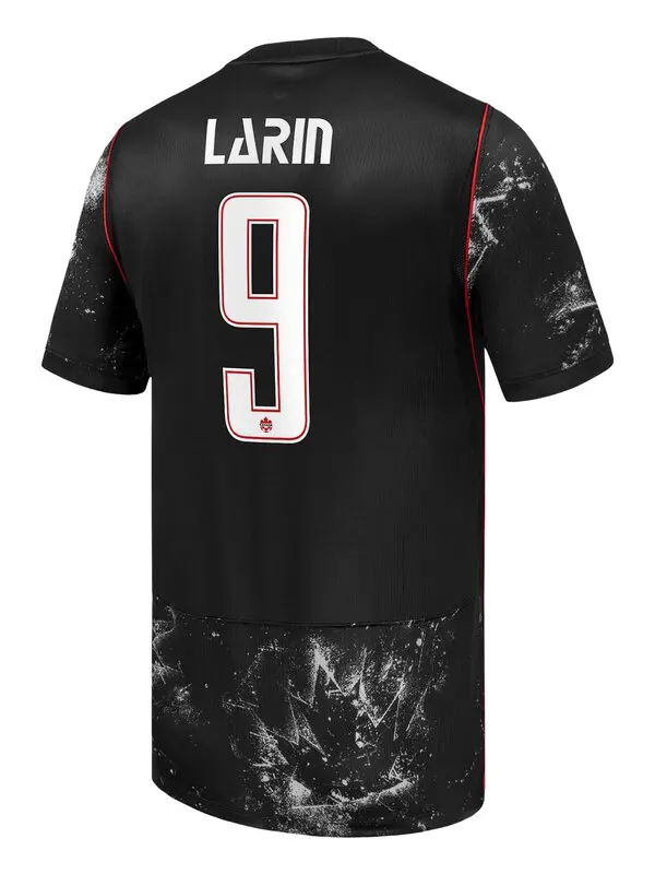 Nike Cyle Larin Canada Soccer 2026 Stadium Away Dri-fit Soccer Jersey - Black