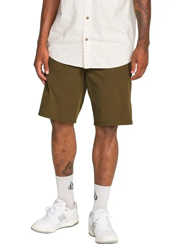 Volcom Frickin Cross Shred Shorts - Sage Leaf