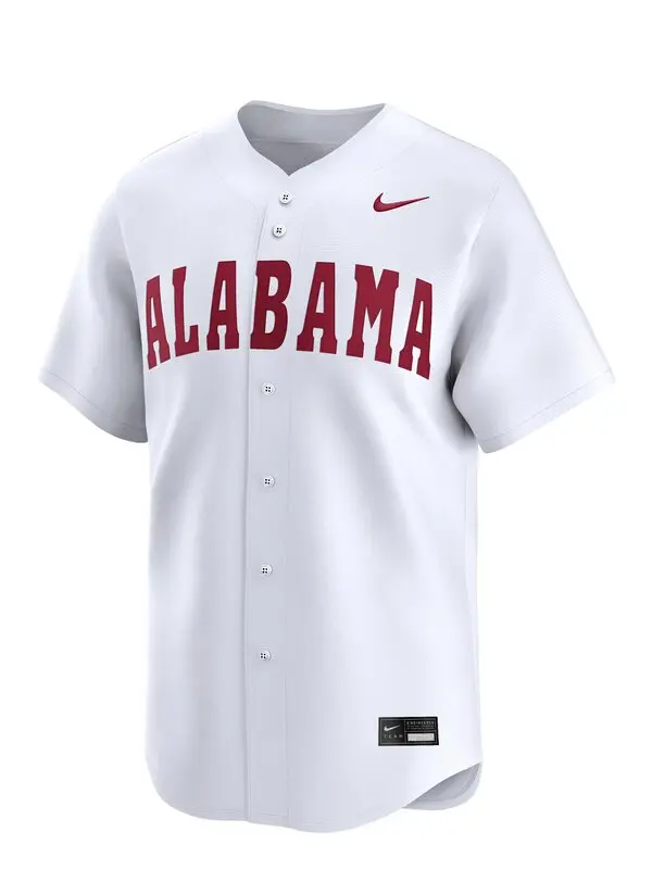 Nike Alabama Wordmark College Limited Baseball Jersey - Red