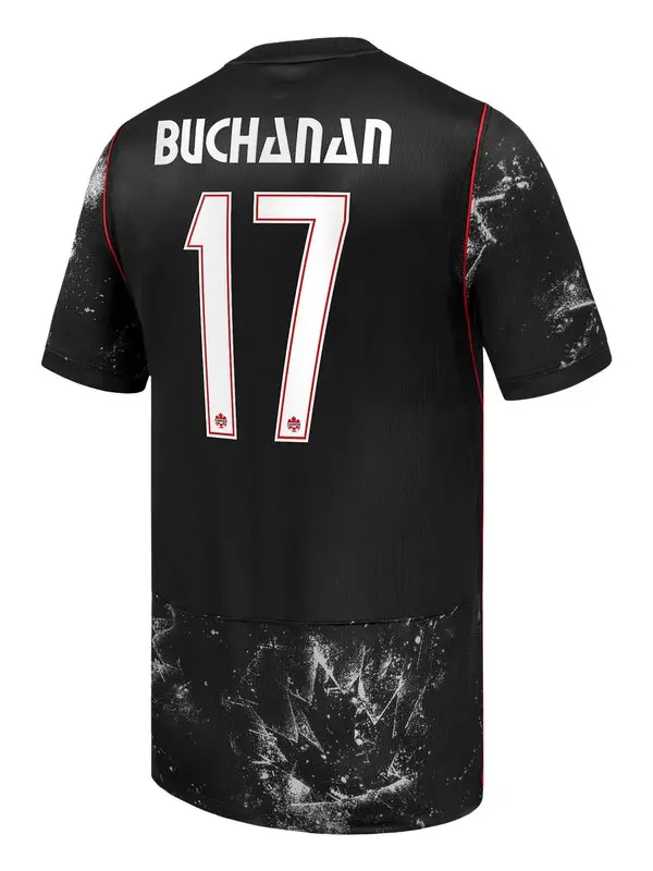 Nike Tajon Buchanan Canada Soccer 2026 Stadium Away Dri-fit Soccer Jersey - Black