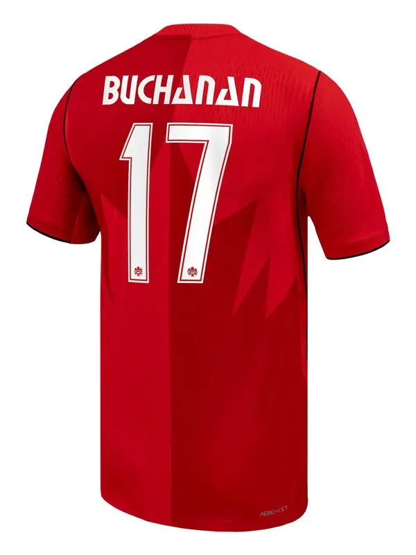Nike Tajon Buchanan Canada Soccer 2026 Match Home Dri-fit Adv Soccer Jersey - Red