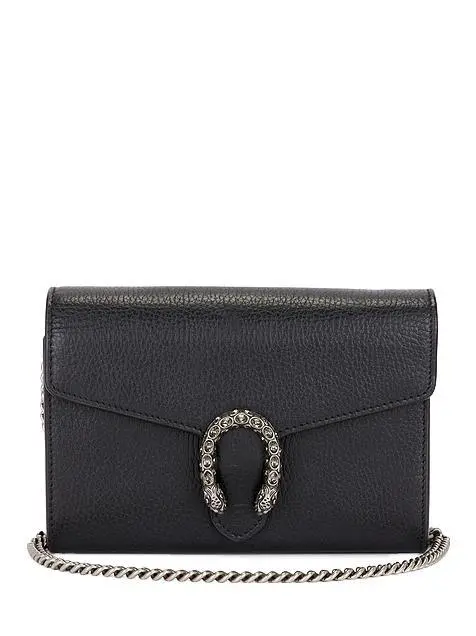 FWRD RENEW Gucci Mini Dionysus Shoulder Bag - Black
