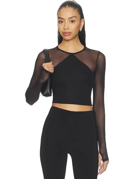 Michael Lauren Mercutio Long Sleeve Top - Black