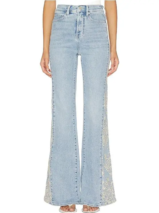 Veronica Beard Joplin Wide Flare Jeans - Silverwood Moon