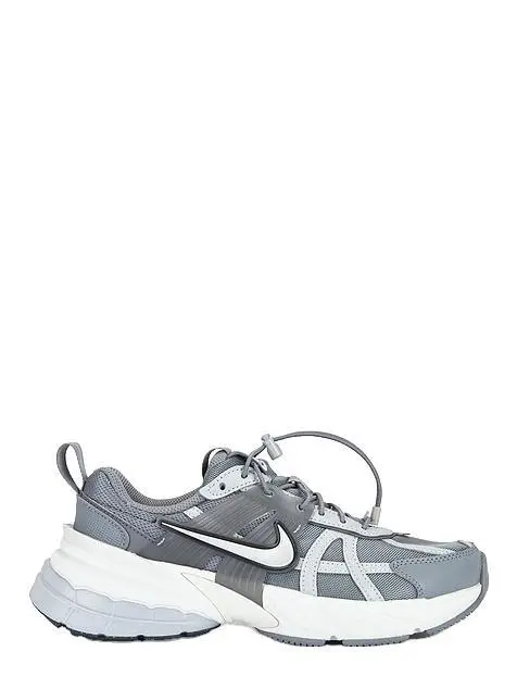 Nike V2k Run Speed Lace Sneakers - Cool Grey  Metallic Silver  Wolf Grey  P