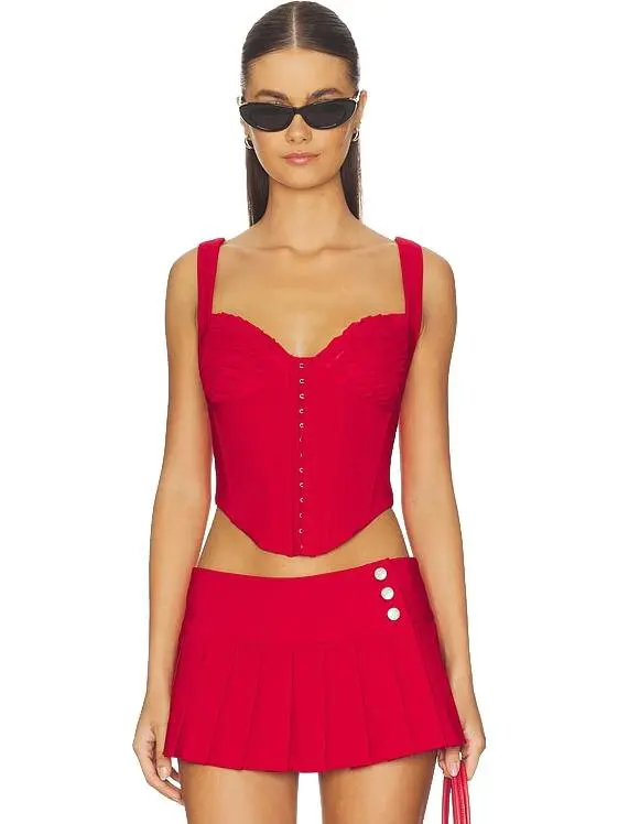 I.AM.GIA Bri Corset Top - Rich Red