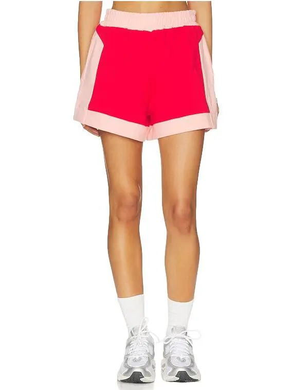 ARAMINTA JAMES Retro Track Shorts - Poppy Red