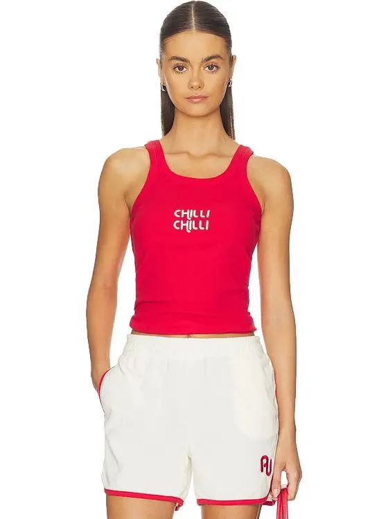 ARAMINTA JAMES Chilli Knit Tank Top - Poppy Red