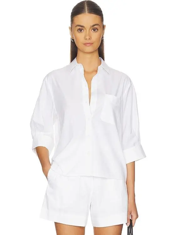 Rag & Bone Lucia Poplin Shirt - White